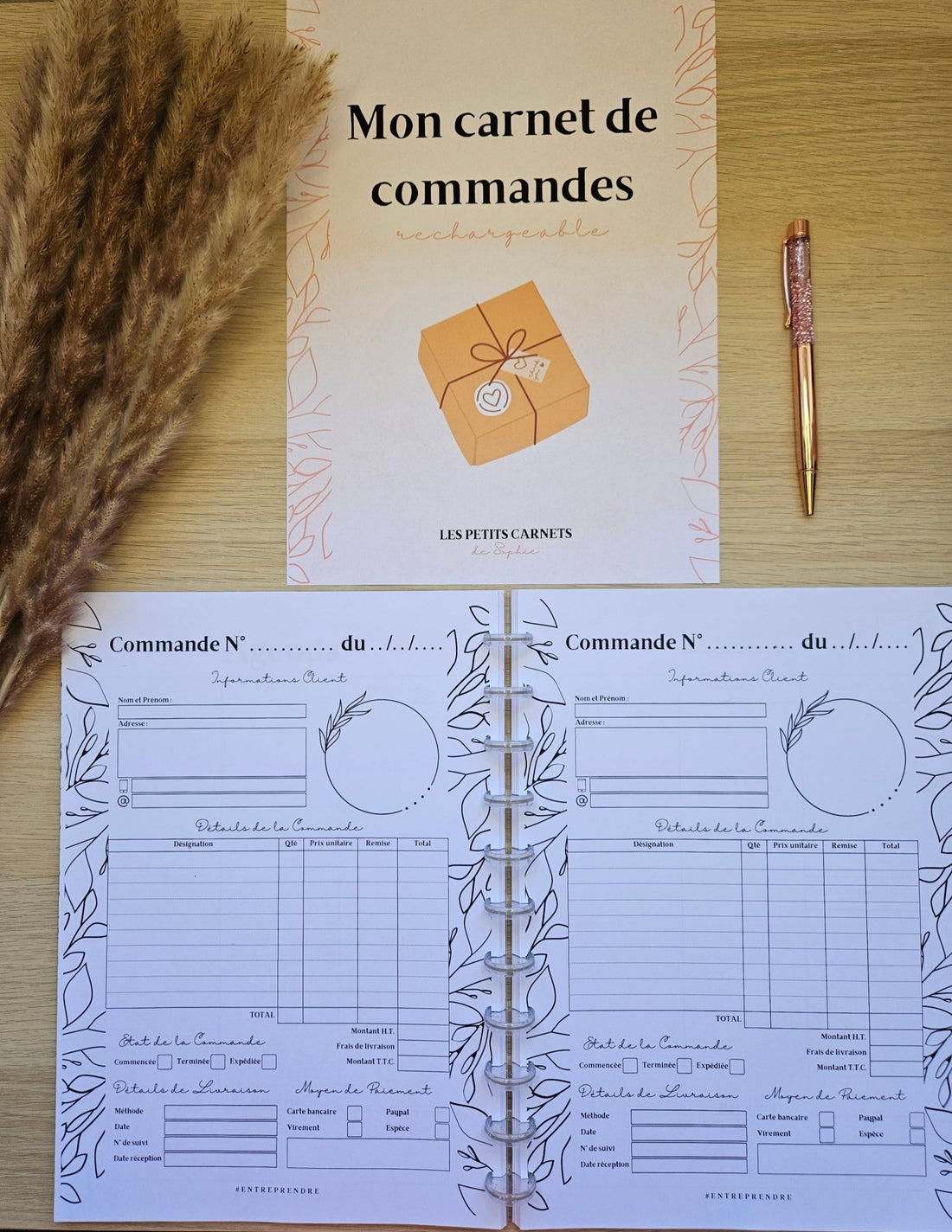 Fiche à imprimer : Carnet de commandes clients – Les petits carnets de ...